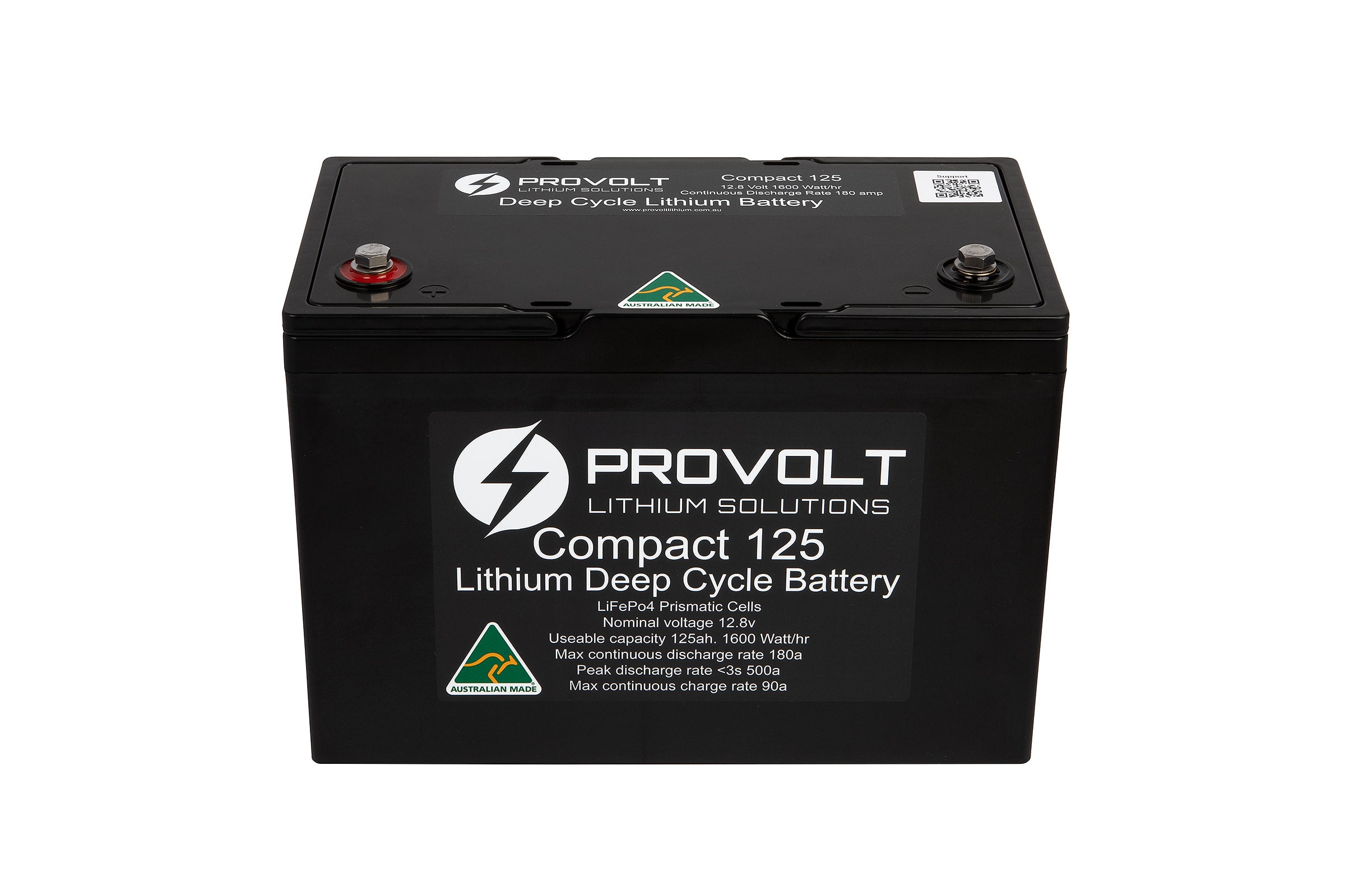 Compact 125 Deep Cycle Lithium Battery | Provolt Lithium Solutions